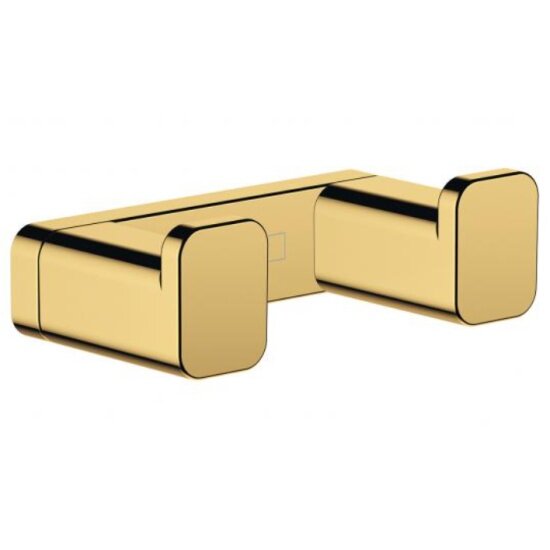Крючок двойной Hansgrohe AddStoris 41755990 полированное золото