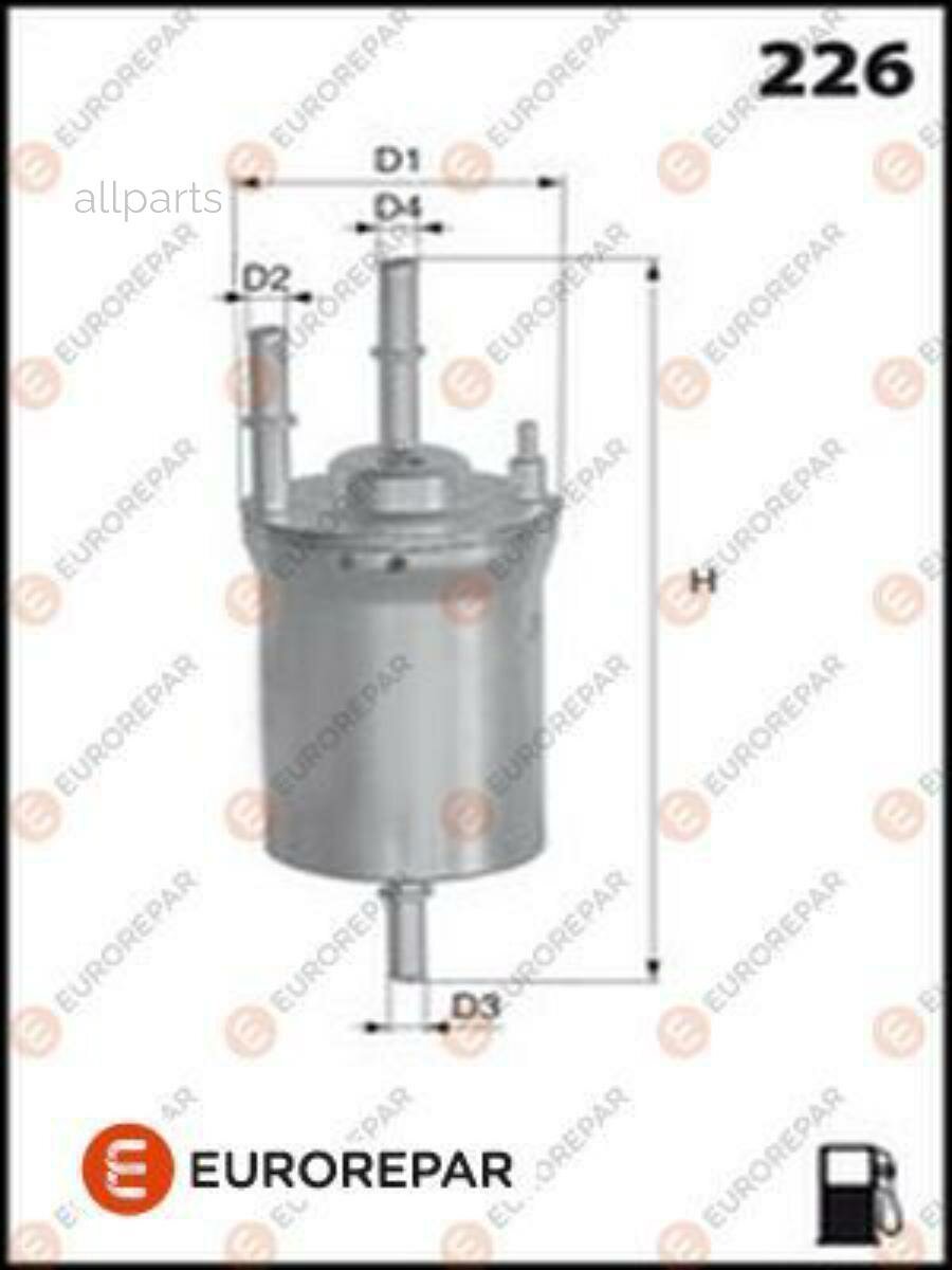 EUROREPAR E145097 Фильтр топливный