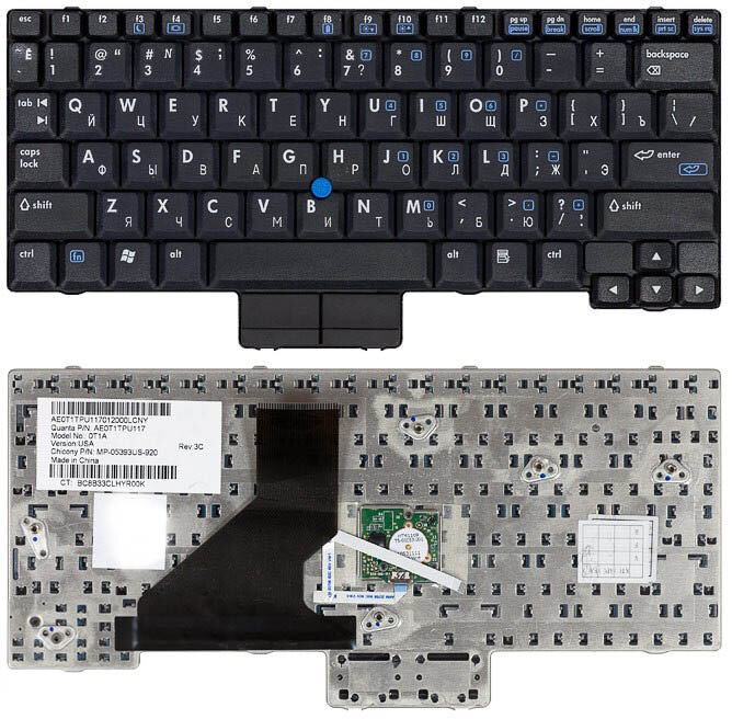 Клавиатура для HP Compaq AE0T1TP7111 русская, черная
