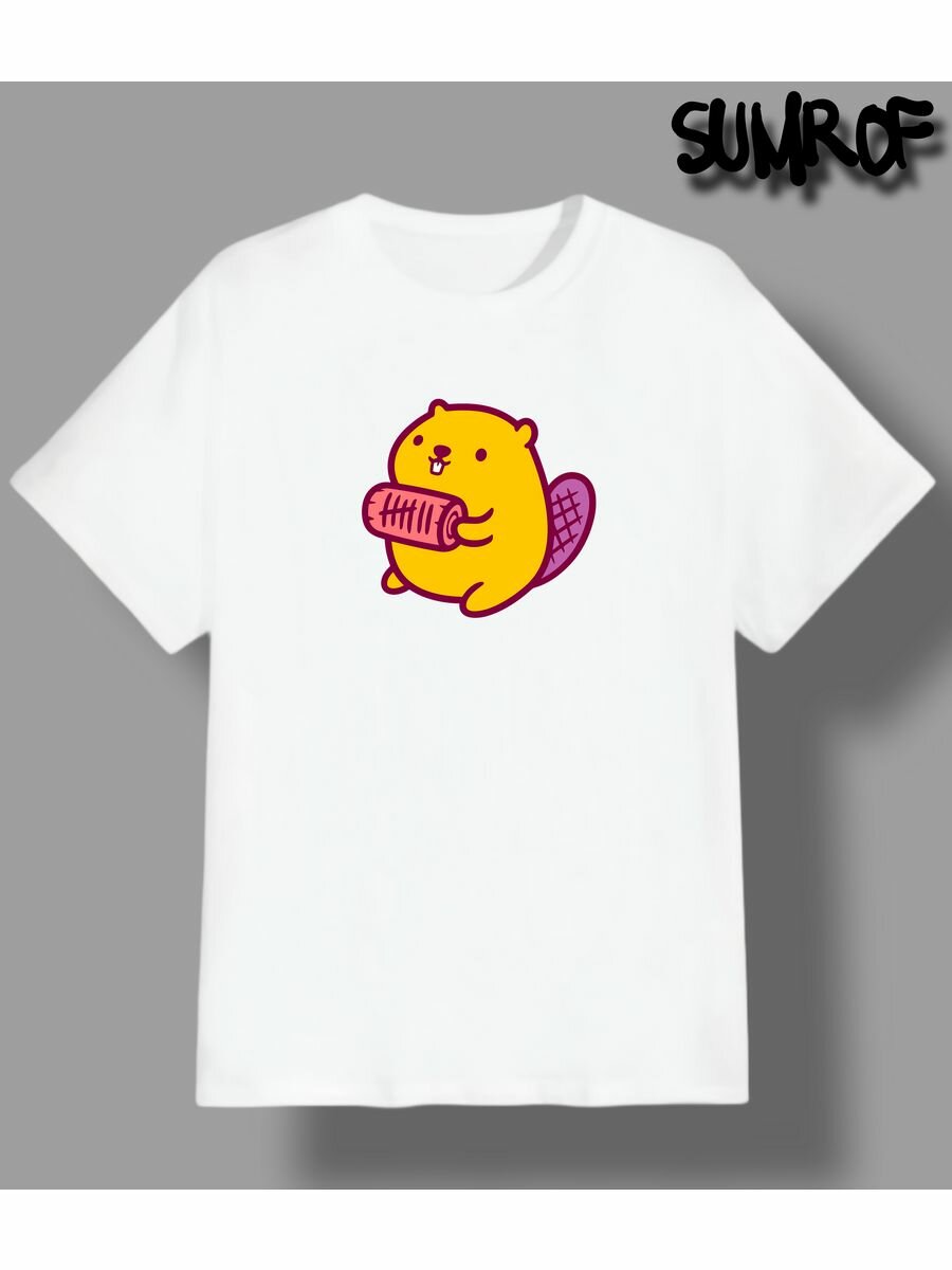 Футболка бобер