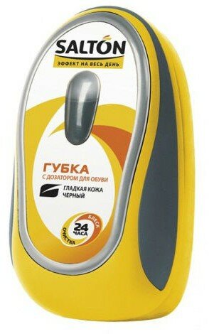 Губка для обуви SALTON для гладкой кожи Черная дозатор