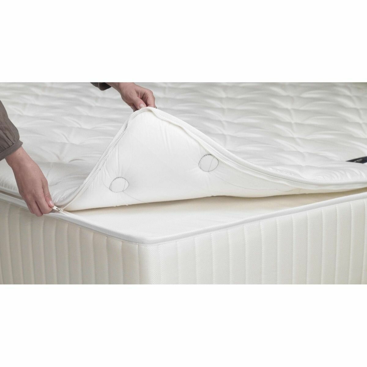 Матрас Шератон с наматрасником 100х200, анатомический, съемный чехол