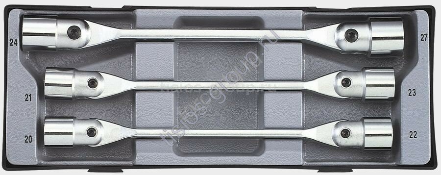 Набор инструментов FORCE F5033, шарнирные ключи, 20-27 мм, 3 шт