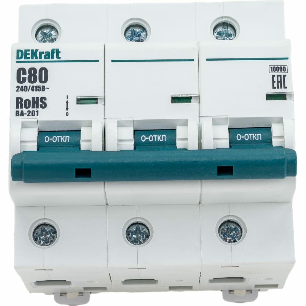 Автомат DEKraft ВА201-3P-080A-C