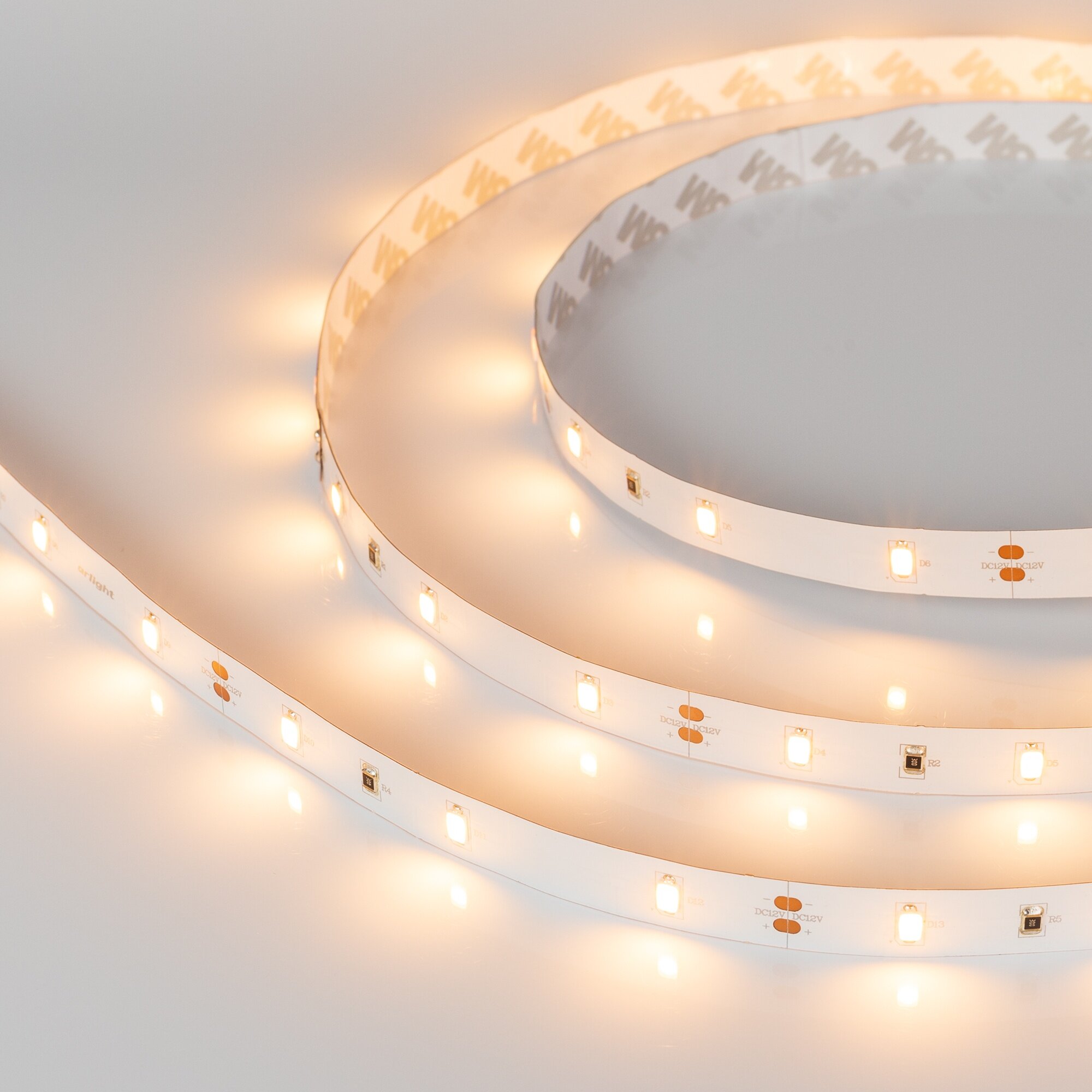 Светодиодная Лента ULTRA-5000 12V Warm2400 (5630, 150 LED, LUX) (Arlight, 12 Вт/м, IP20) 018109