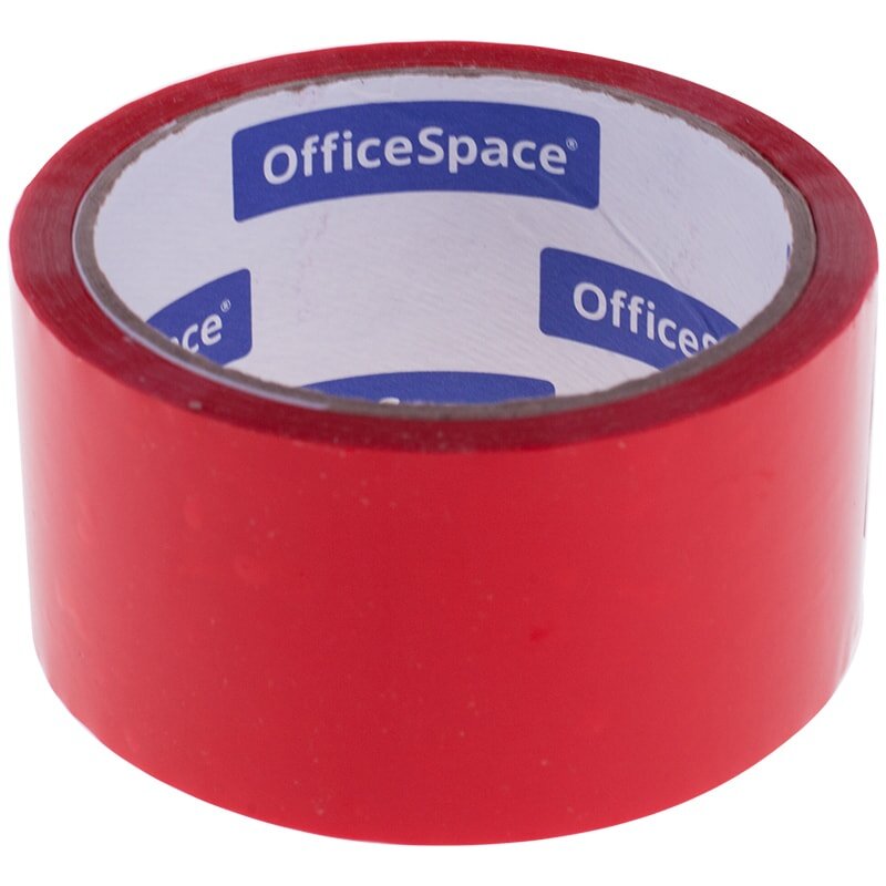 Лента клейкая упаковочная OFFICESPACE 48ммх40м 45мкм красная