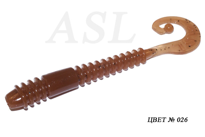 Силиконовая приманка ASL "Джим" цвет №026, L-5см (2"), 12шт/уп