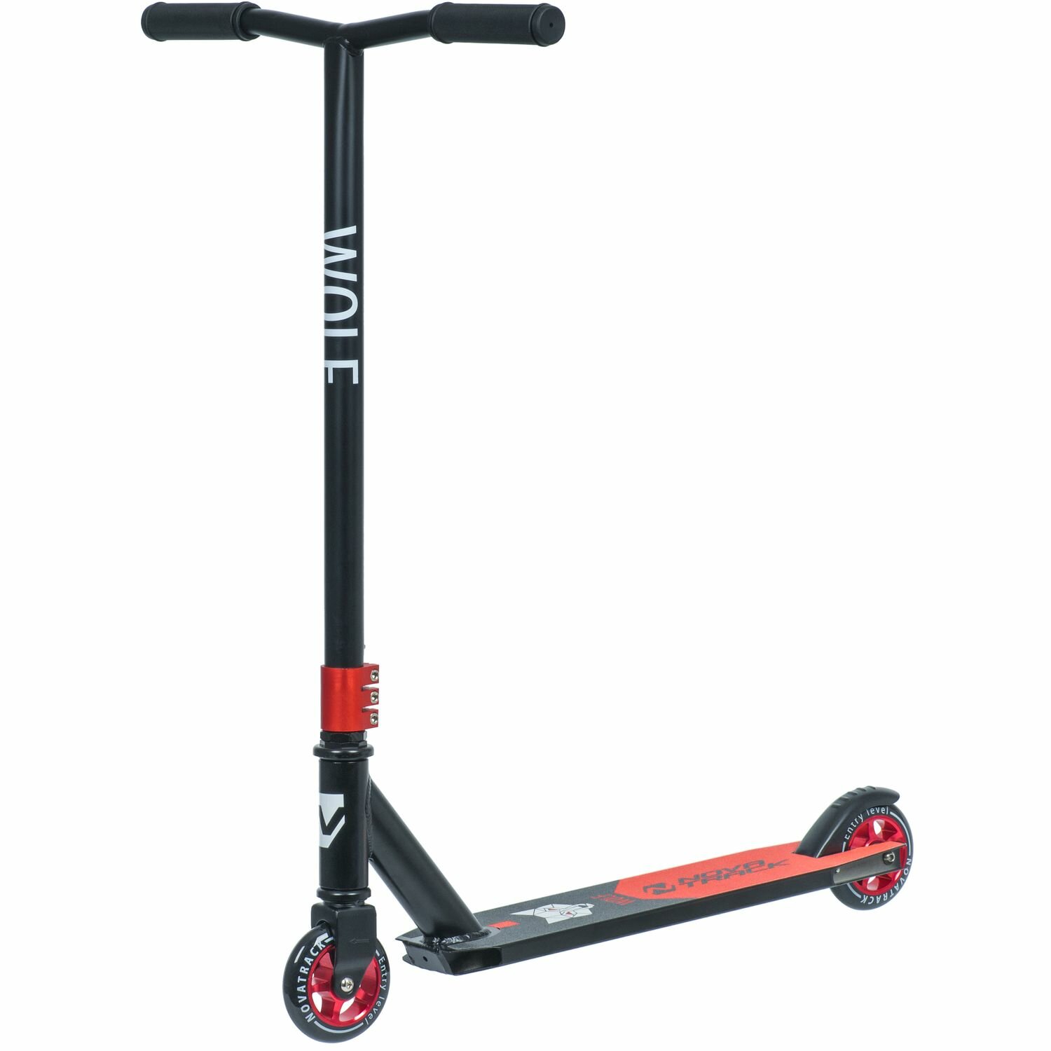 Самокат Novatrack "Wolf'30", трюковой, для детей, алюминиевый сплав, PU колеса, 100 кг