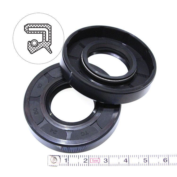 Манжета армированная (Сальник) 24х50х10 (тип 2 / TC) 70NBR