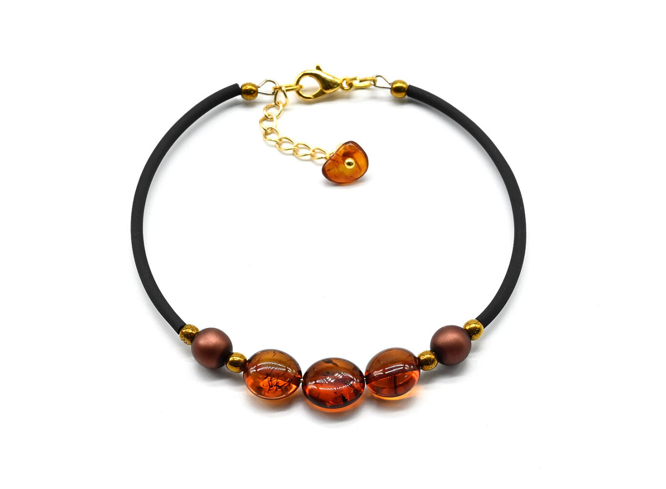 Браслет, янтарь