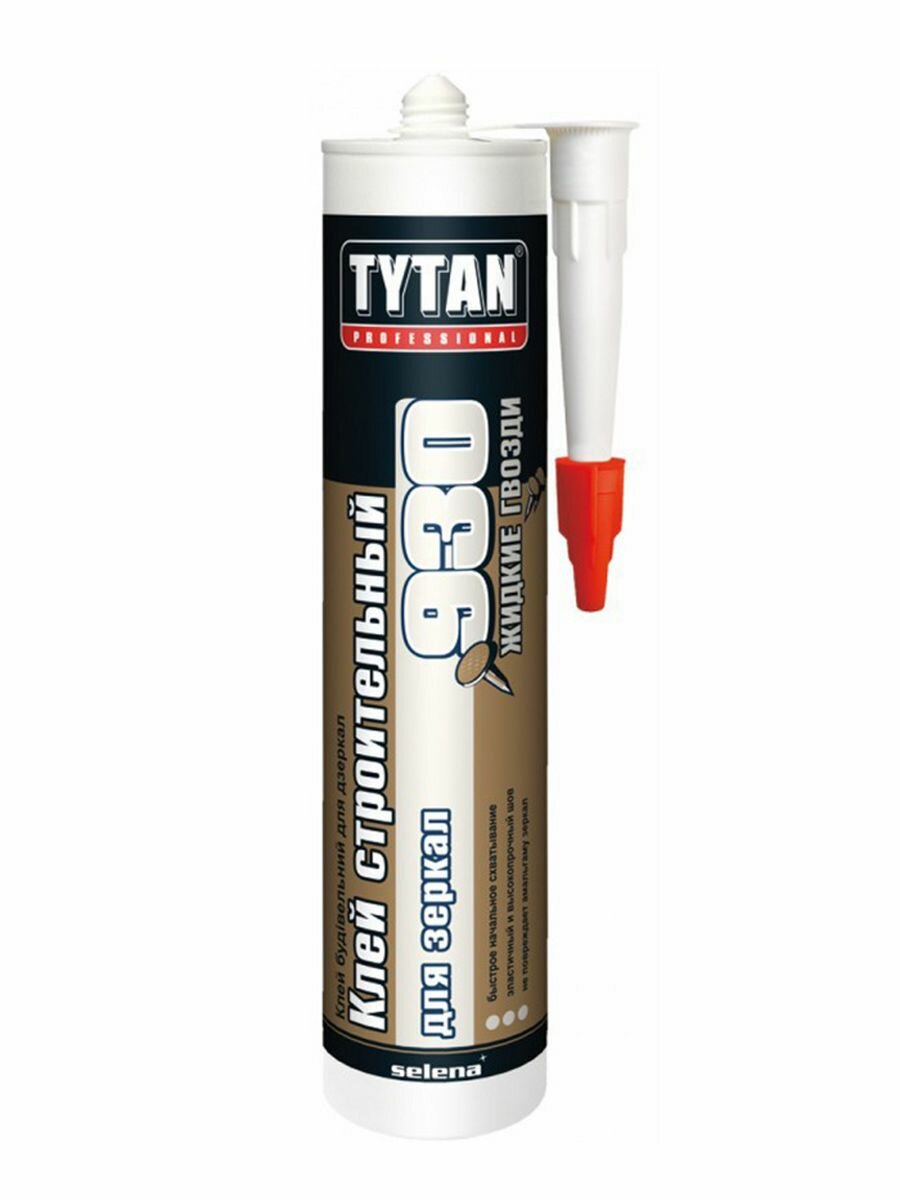 TYTAN PROFESSIONAL клей строительный, жидкие гвозди №930, для зеркал, бежевый (380гр)