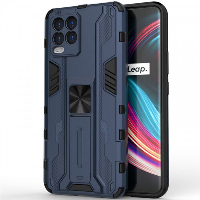 Galvatron Противоударный чехол-подставка для Realme 8 / 8 Pro с защитой камеры