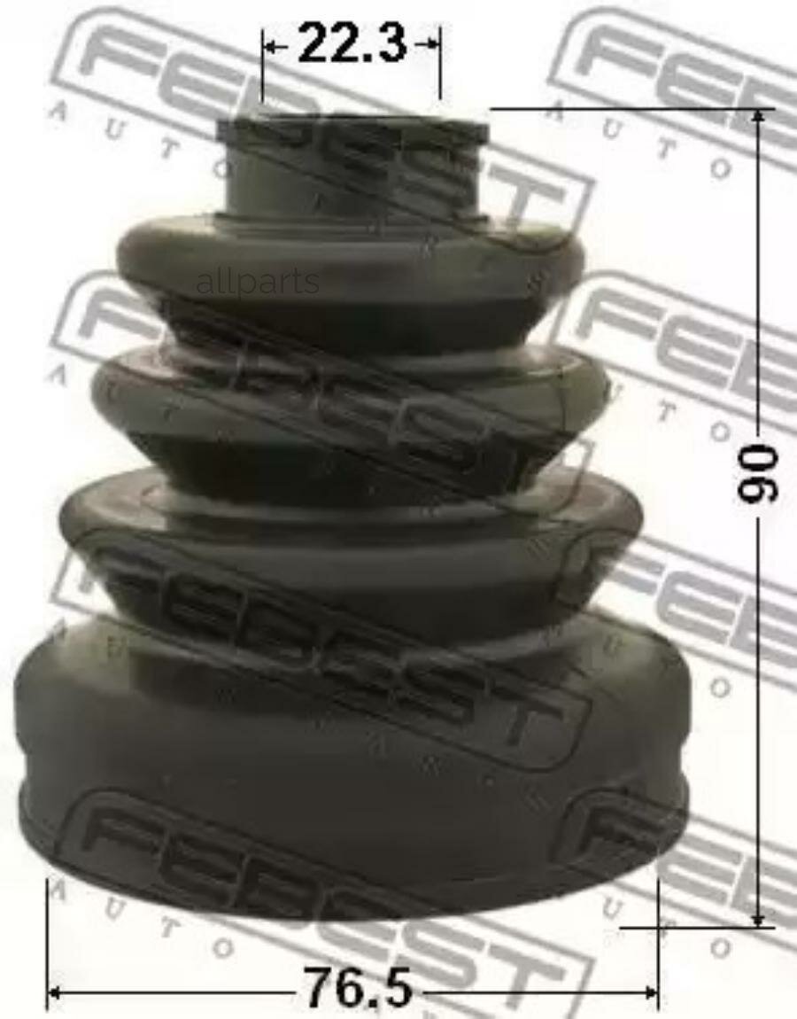 FEBEST 0315-CRV пыльник ШРУС внутренний (76.5x90x22.3) комплект (HONDA ACCORD CL/CN/CM 2002-2008) FEBEST