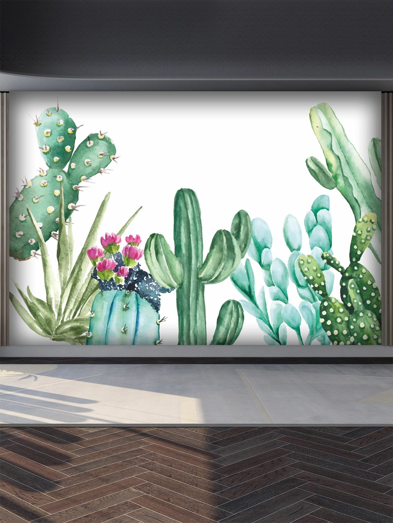 Фотообои Art IrbisPrint на стену " Кактусы " 400х270 на флизелиновой основе