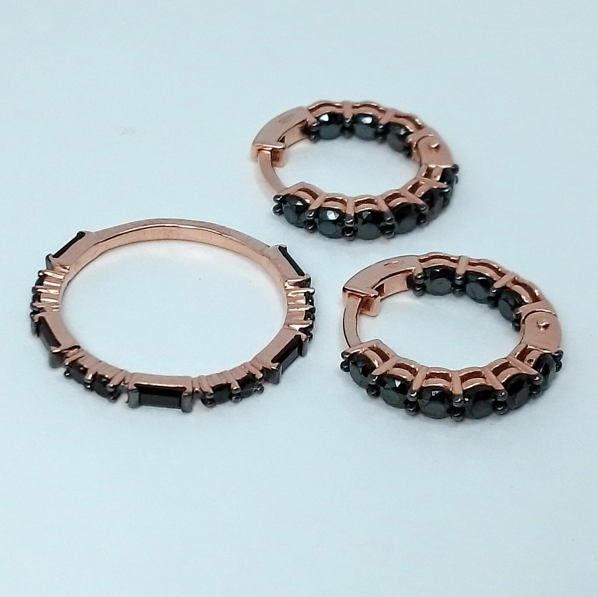 Ювелирный комплект, серебро, 925 проба, шпинель