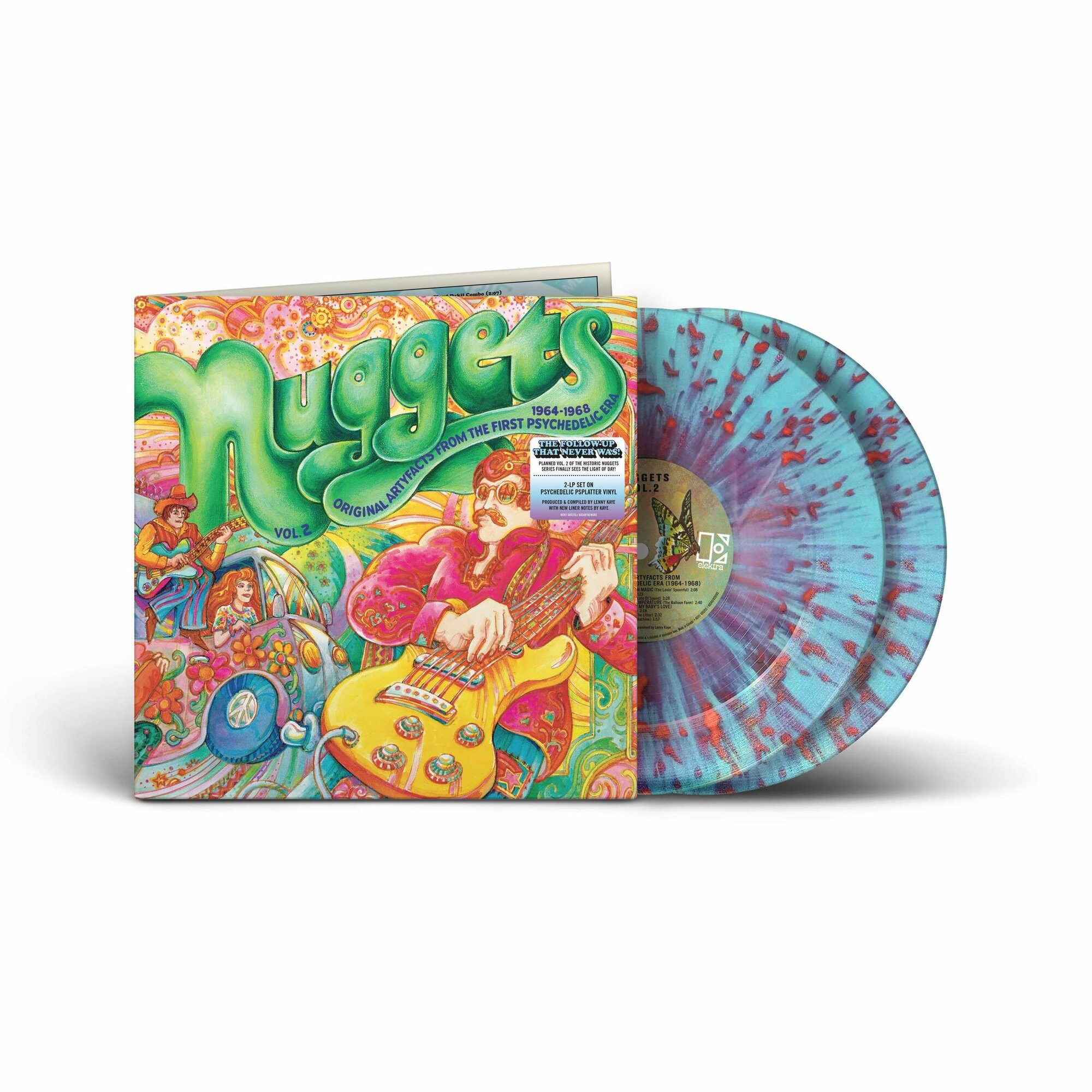 Виниловая пластинка Nuggets: Original Artyfacts From The First Psychedelic Era (1965-1968), Vol. 2 (Limited Edition) (Blue, Purple & Green Splatter Vinyl) (2 LP)