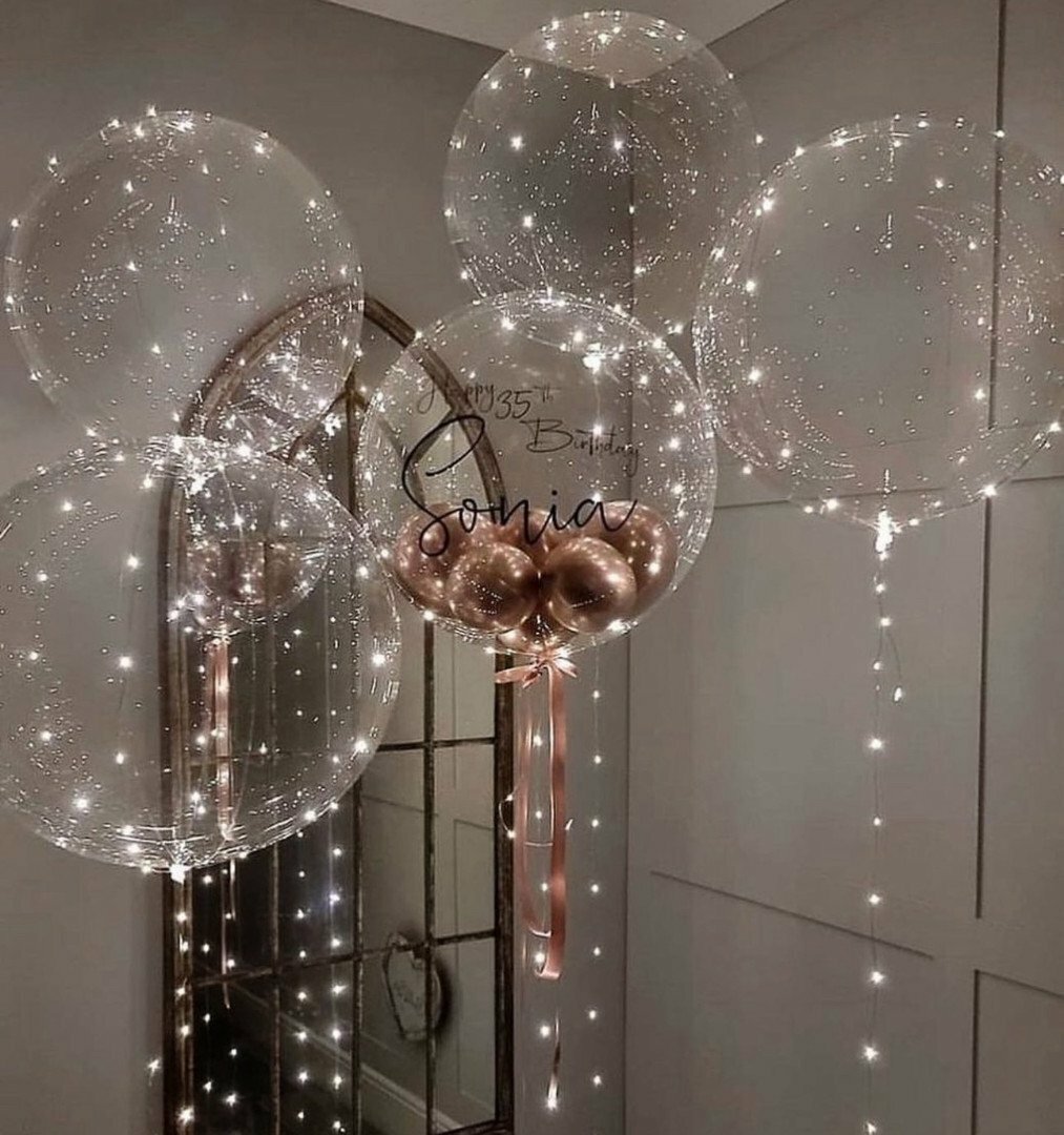 Шары Bubbles со светодиодами для украшения праздника