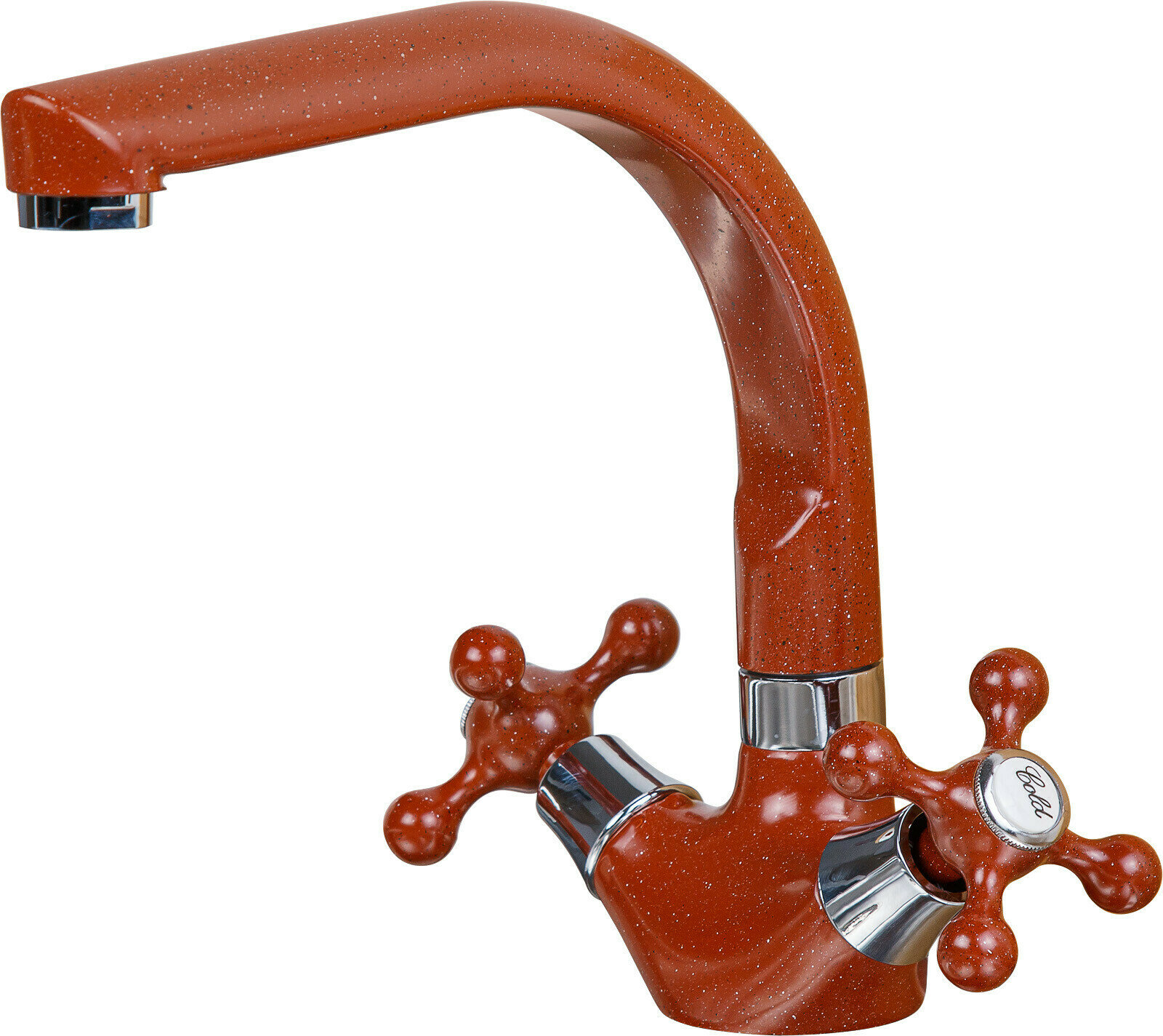 Смеситель для кухни ECONOCE серия 230 красный вентильный (EC0235)