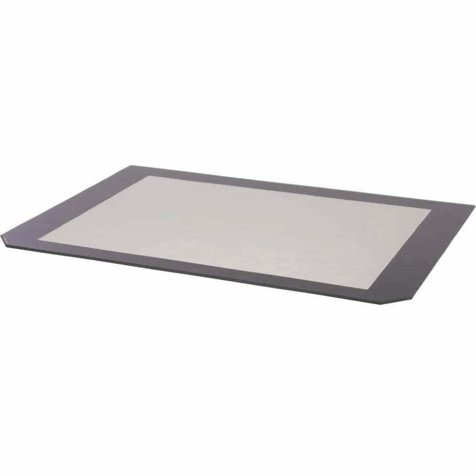 Внутреннее стекло двери духовки Bosch, Siemens, Neff, Gaggenau 535x386 мм, серая окантовка 476665