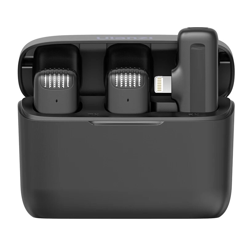 Беспроводной микрофон Ulanzi J12 для iPhone 17/16 IPhone Port black