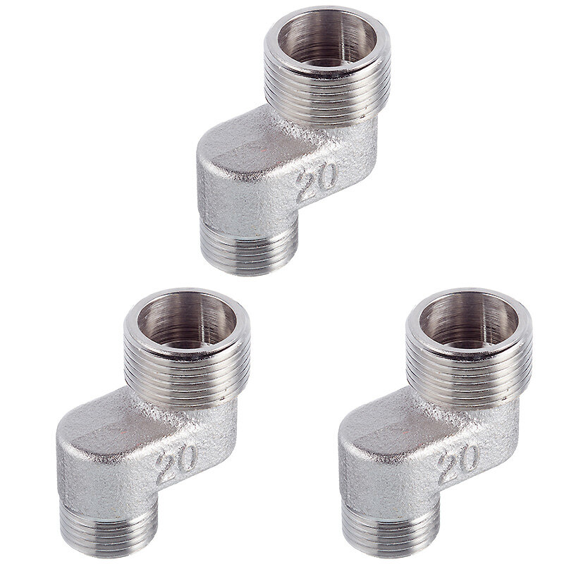 Эксцентрик 3/4 НР(ш) х 1/2 НР(ш) х 20 мм латунный (3 шт.)