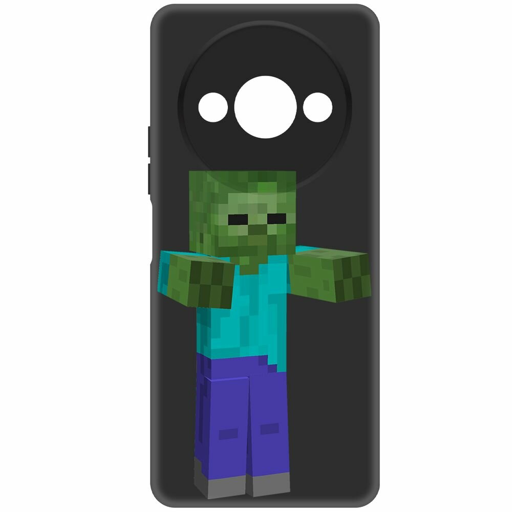 Чехол-накладка Krutoff Soft Case Minecraft-Гигант для Xiaomi Redmi A3x черный