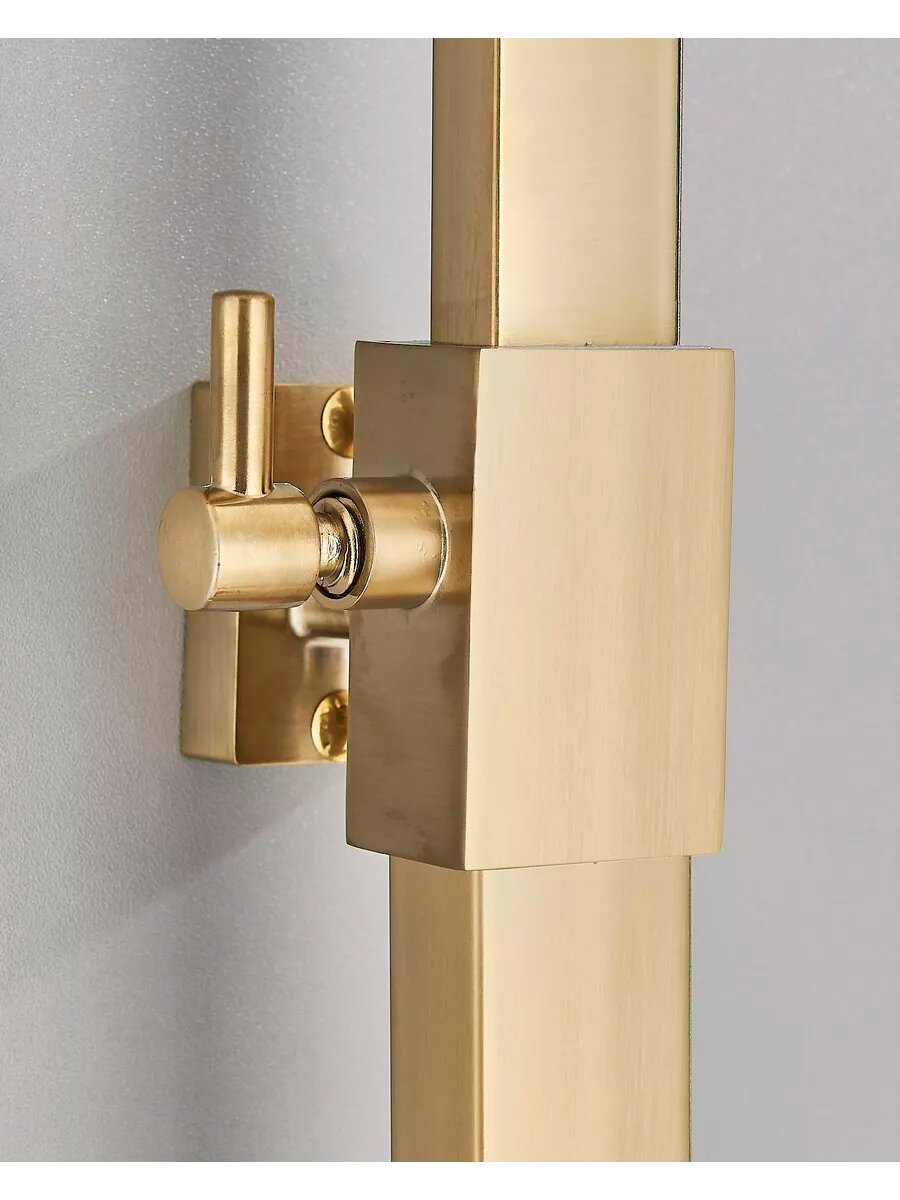 Крепление для штанги тропического душа SanExpert нержавеющая сталь, цвет золотистый