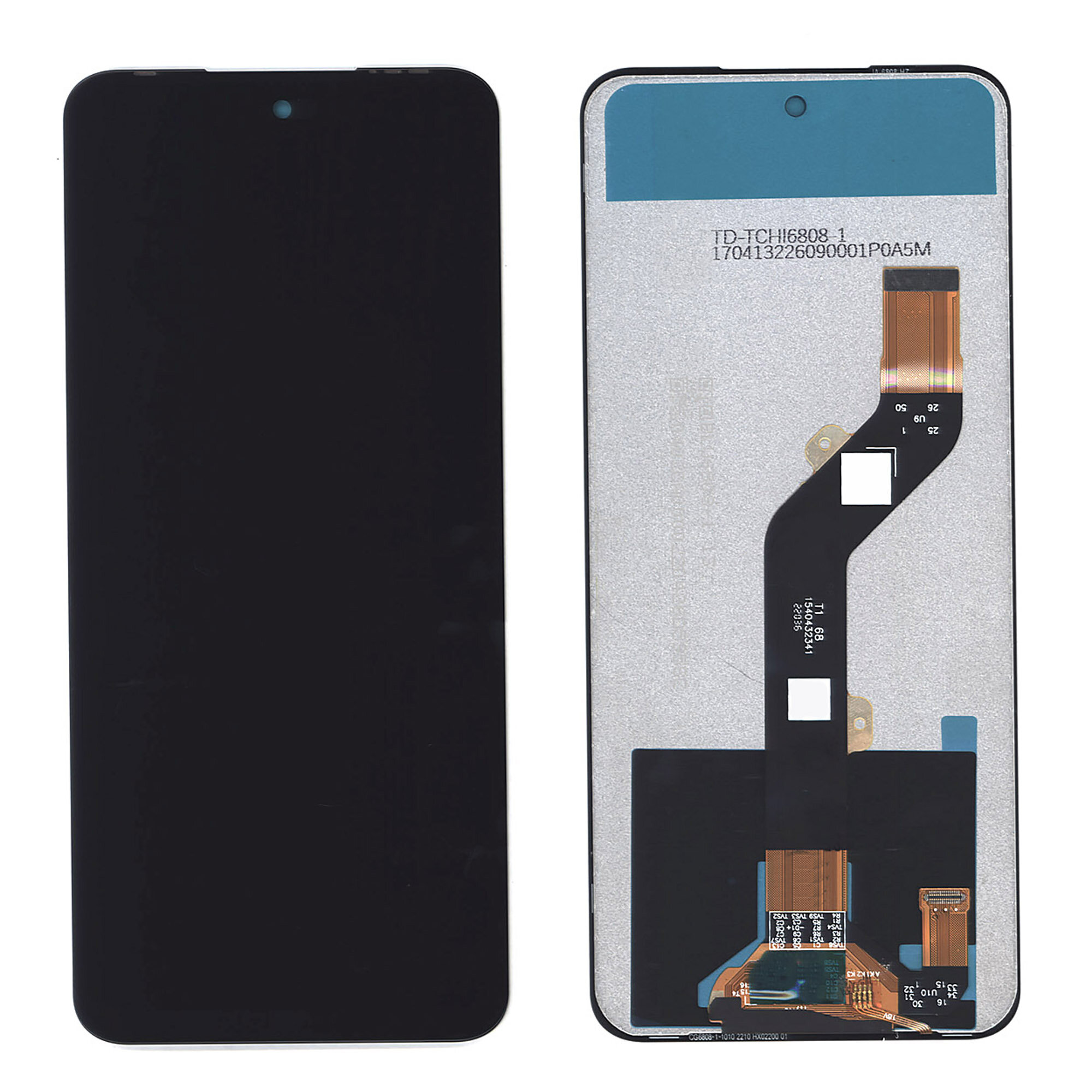 Дисплей (экран) в сборе с тачскрином для Tecno Pova Neo 3 (LH6n) черный / 720x1640