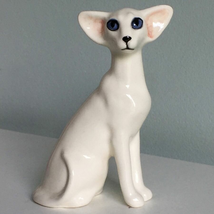 Фаянсовая скульптура Ориентал белый mini