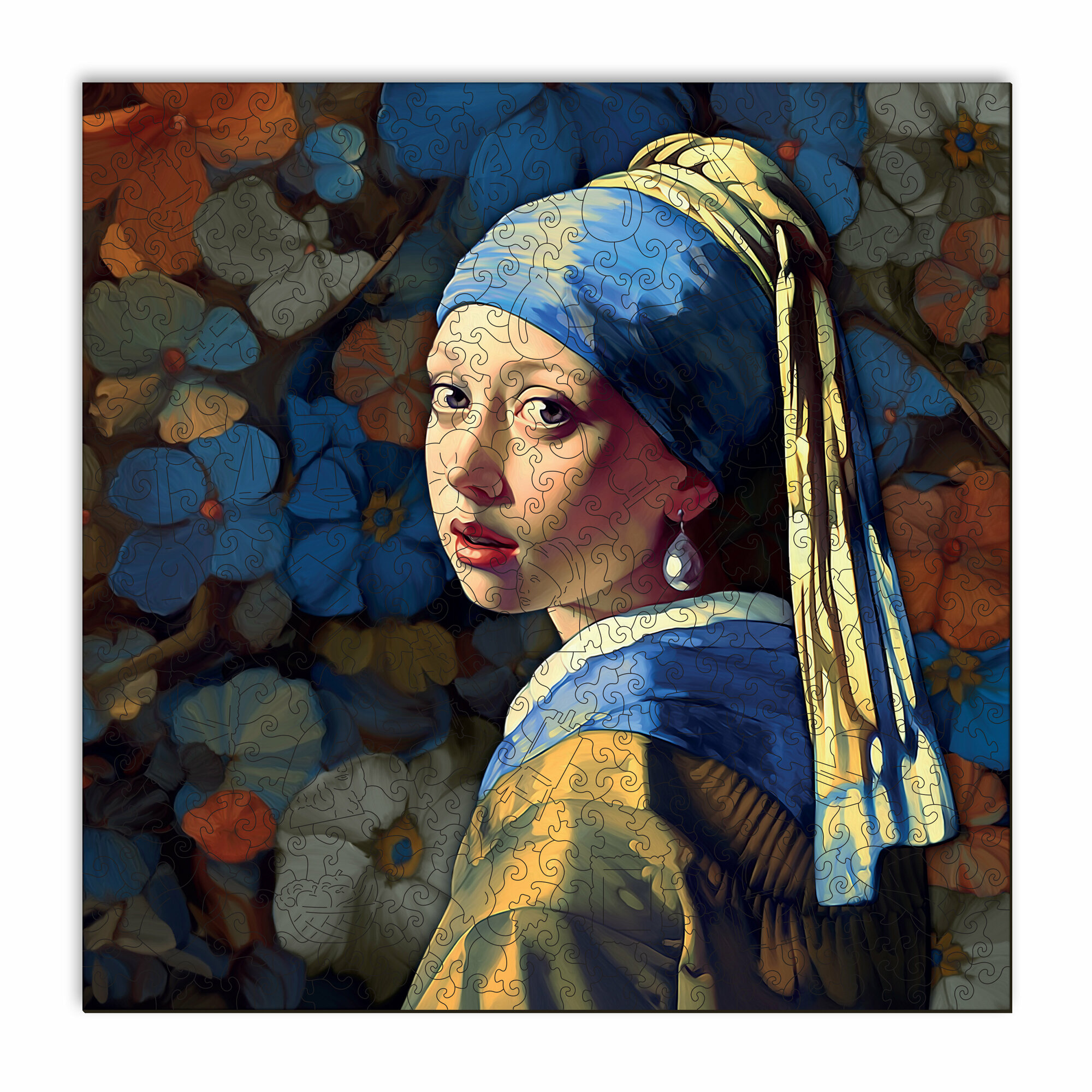 Пазл Active Puzzles Девушка с жемчужной серьгой, дерево, 450 элементов, в подарочной упаковке