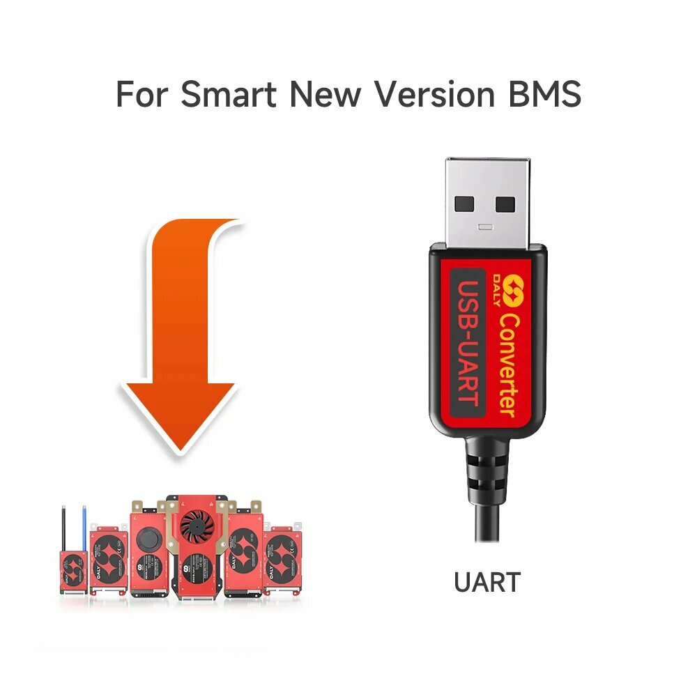 Hibms Модуль Daly Smart BMS Wi-Fi Bluetooth для LIFEPO4 батарей NEW UART Cable