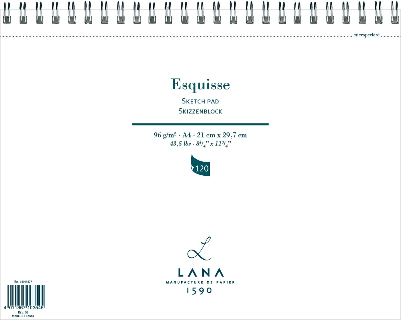 Альбом для рисования LANA "Esquisse", 96 г/м2, А5, 60 л 15023576