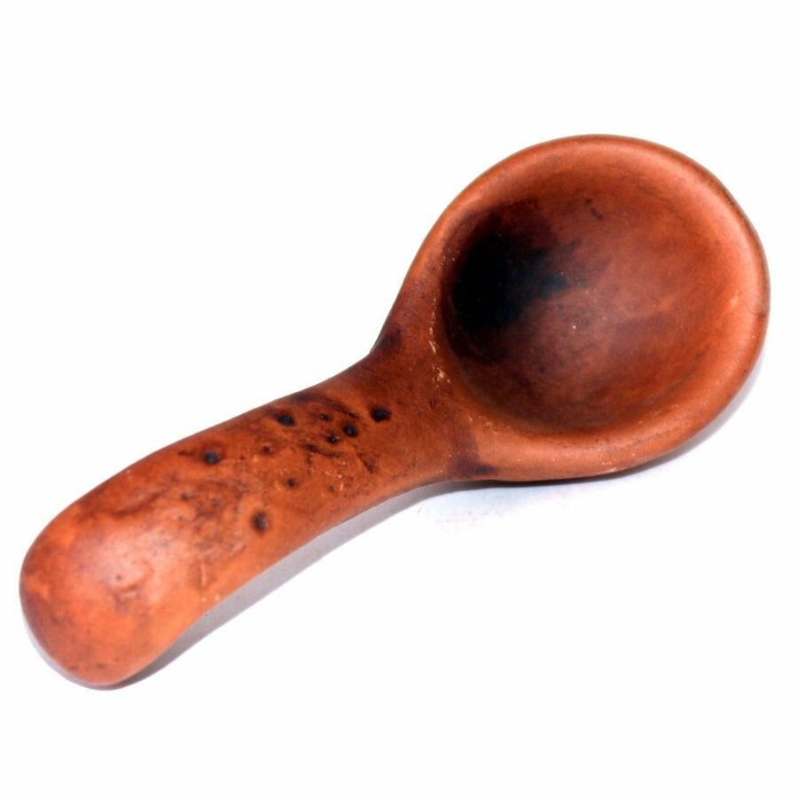 Ложка малая терракот, глина, керамика, ручная работа