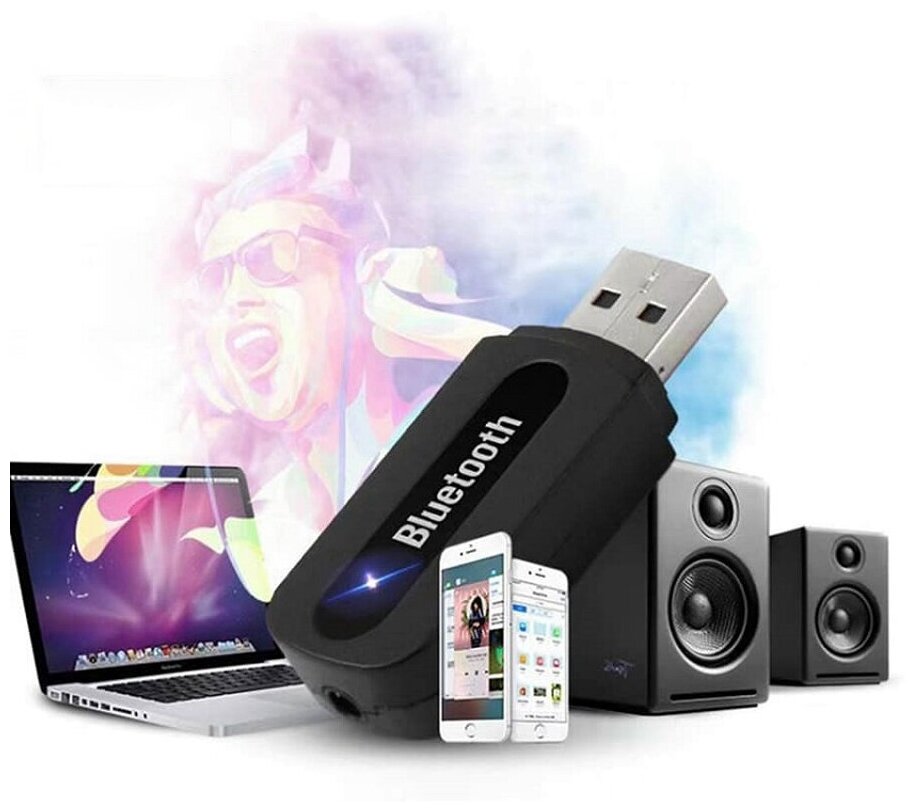 Bluetooth aux Earldom ET-M22 черный — фото 1