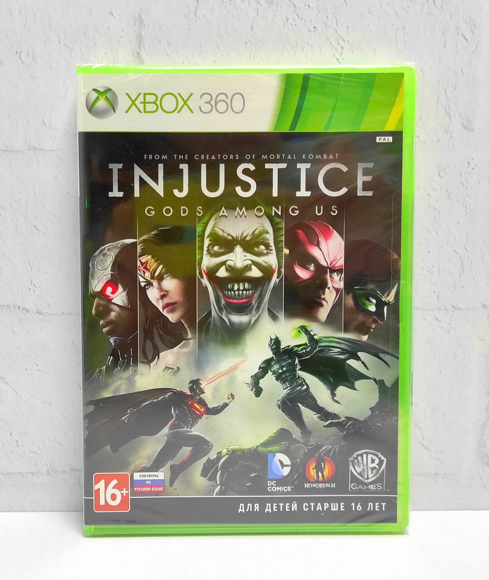Injustice Gods Among Us Русские Субтитры Видеоигра на диске Xbox 360