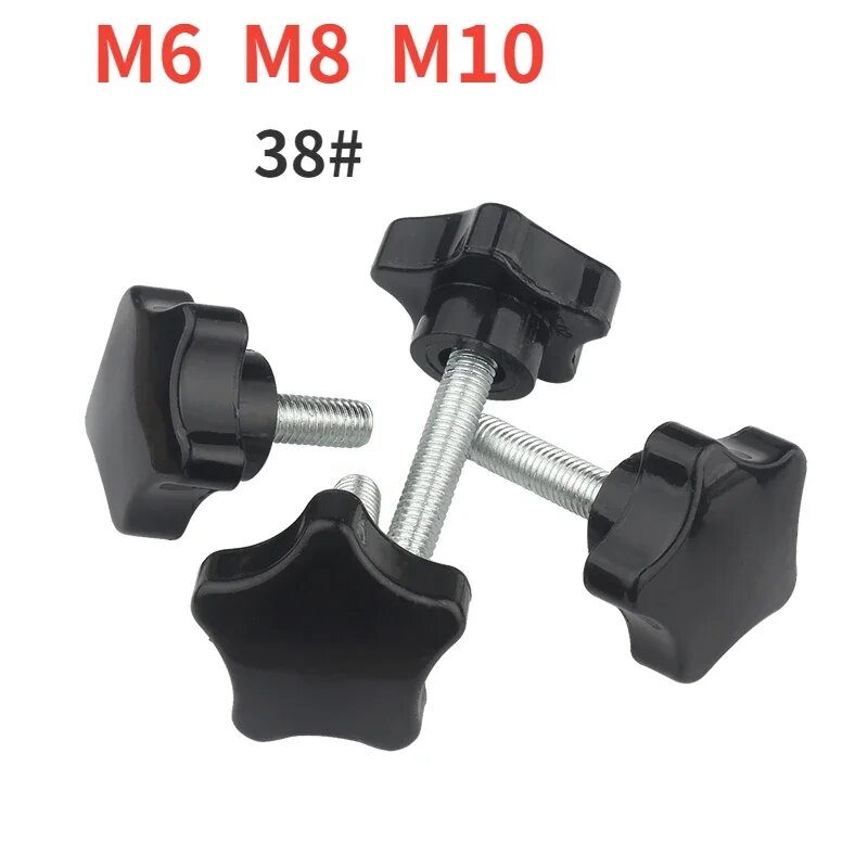 Винты с рукояткой звездообразной формы из стали M8x12mm--1pcs