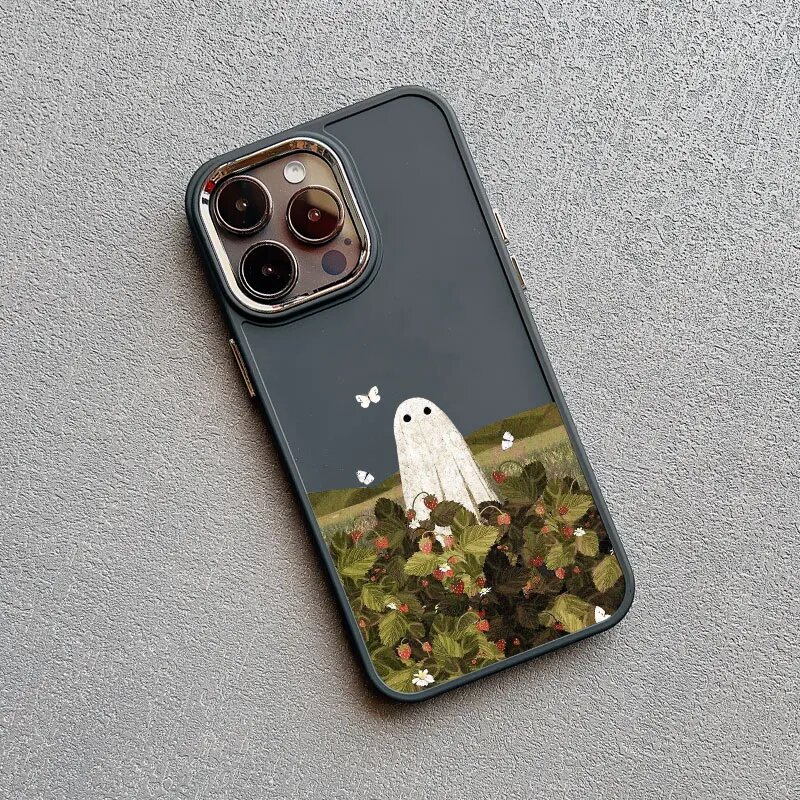 Чехол для iPhone с призраком, черный, мягкий, YJ-Black YLXG2 1