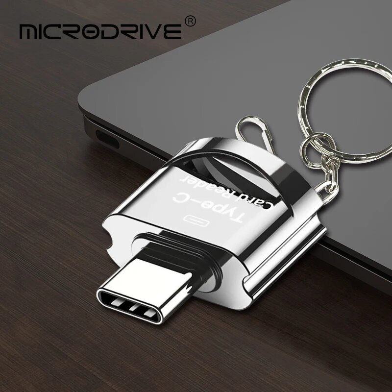 Адаптер для карт microSD Lightning/USB C для iPhone/iPad USB C Adapter Silver