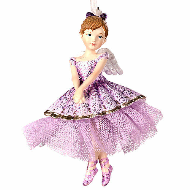 Елочная игрушка Юная Балерина Мия - Lilac Ballet 10 см, подвеска, Goodwill, D43257-2