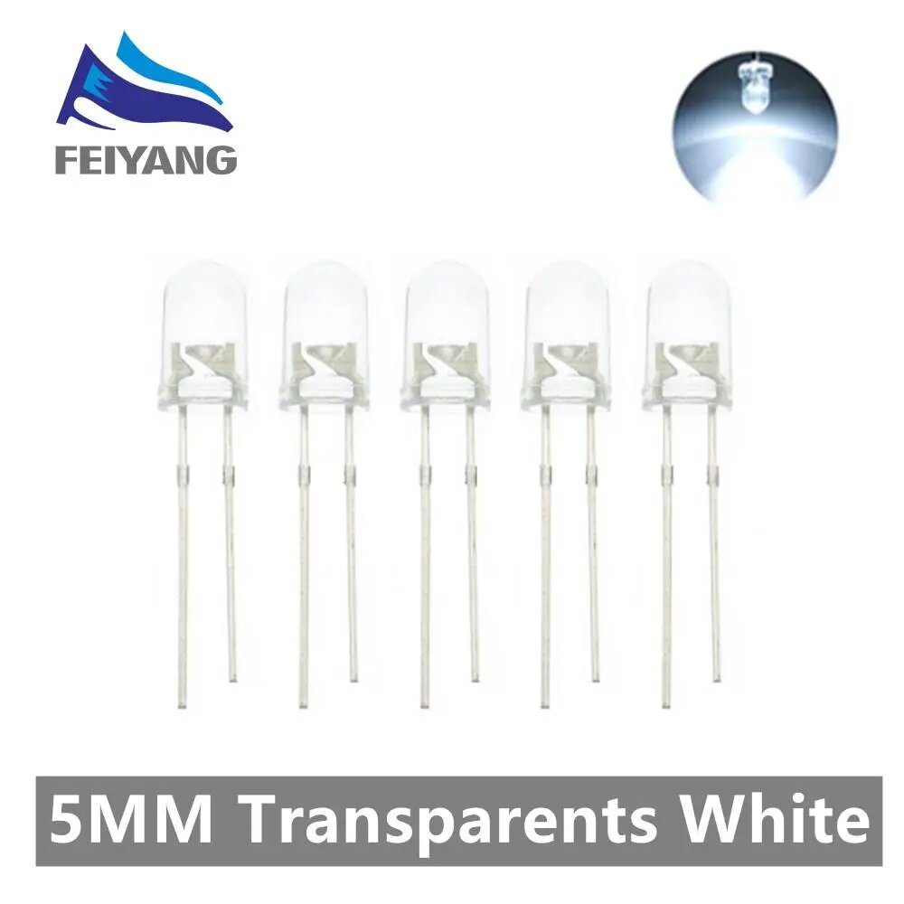 SONGXIN LIGHT светодиоды UV/фиолетовые 5мм белый