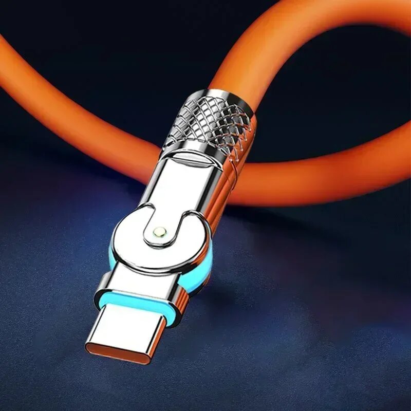 Быстрая зарядка USB Type C 7А оранжевый для Xiaomi 2m, Orange