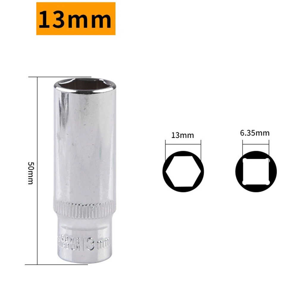 Набор торцевых ключей с шестигранным углублением 4-14 мм, 1/4 дюйма 13mm