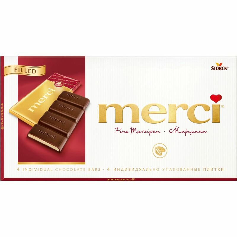 Merci Шоколад Марципан, 112 г