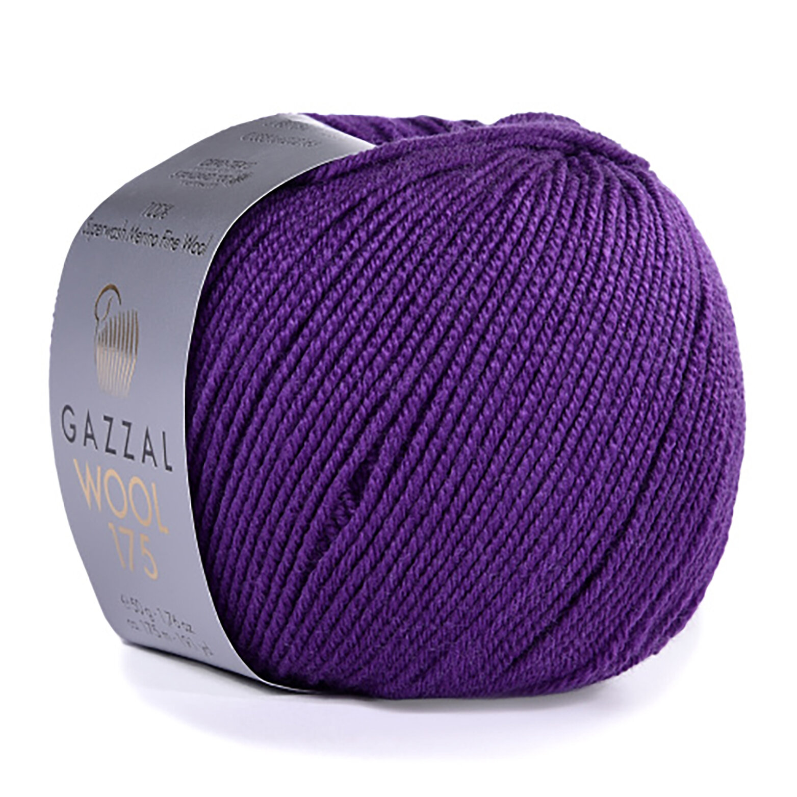 5 Мотков, Gazzal Wool 175, 100% Тонкая шерсть мериноса супервош / 50 гр. - 175 м, Цвет-335