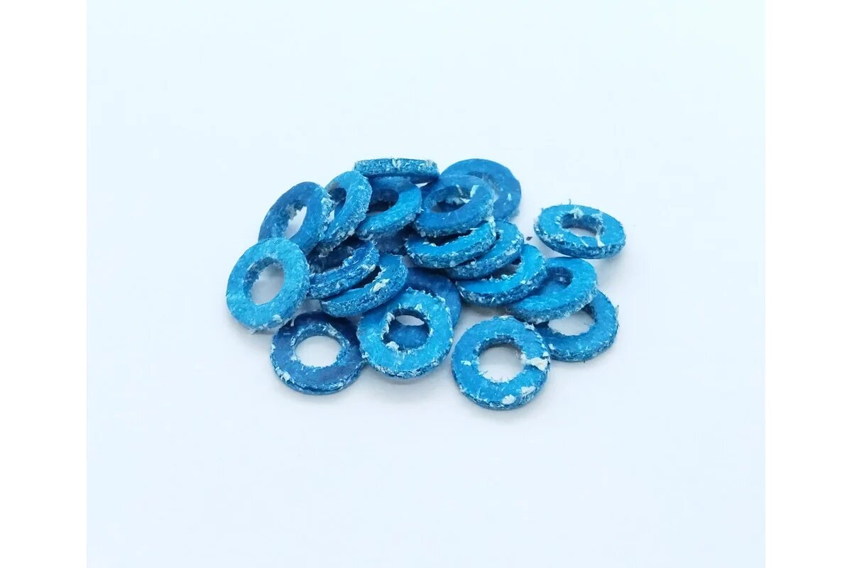 Прокладка уплотнительная HG ПМБ‑1 1/4 дюйма 6×11×2 мм маслобензостойкая круглой формы, профессиональный комплект из 20 штук для соединений насосов, арматуры и компрессоров