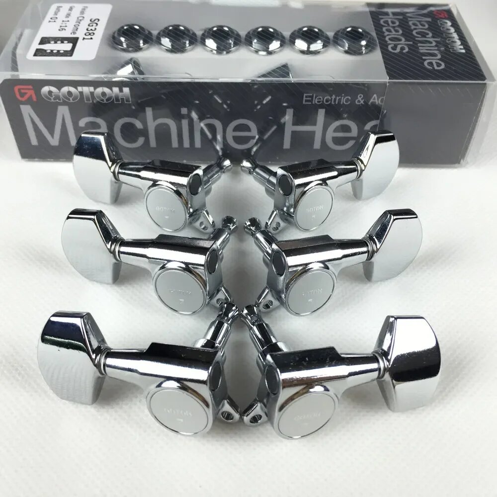 GOTOH SG381-01 Колки для гитары, серебряные
