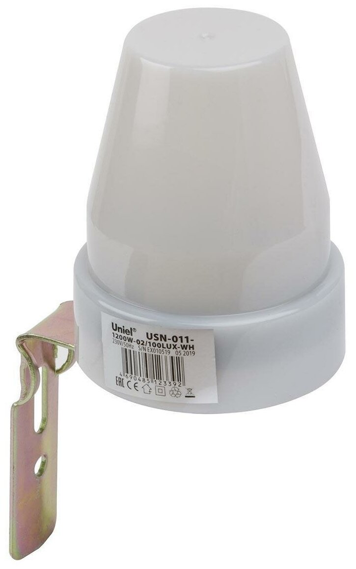 Датчик освещенности USN-011-1200W-02/100LUX-WH UL-00005839, Цвет арматуры: белый