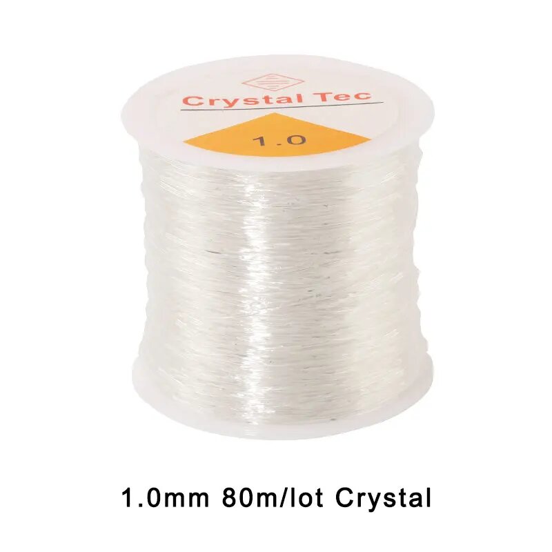 Эластичная нить Crystal Tec 1.0mm, 80m, прозрачная
