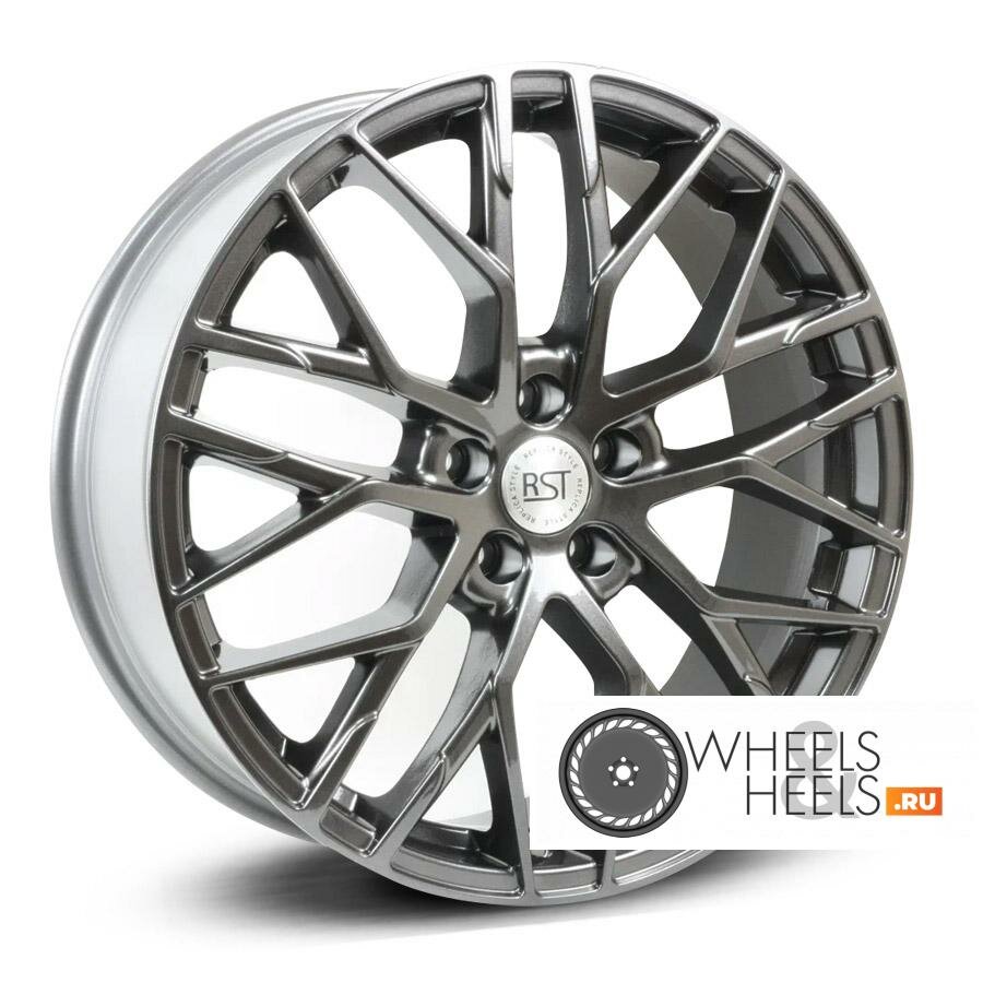 Диск автомобильный литой RST R019 19x7.5 5x108 et46 dia63.4 Темно - серый глянцевый