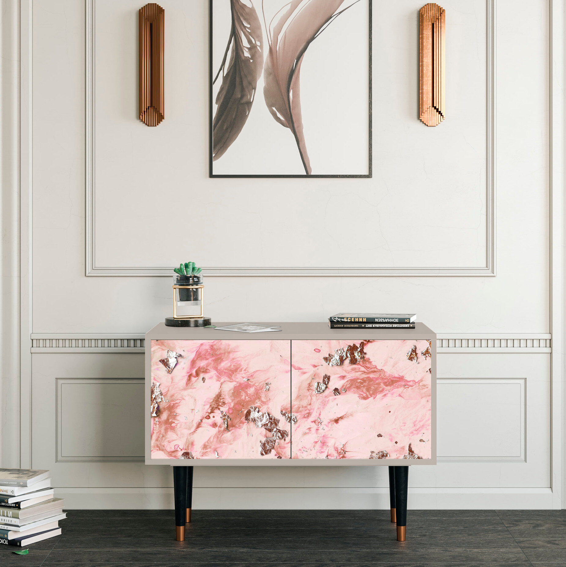 Комод - STORYZ - S1 Cotton Candy, Размер - 94 x 69 x 48 см, Цвет корпуса - , Сатин